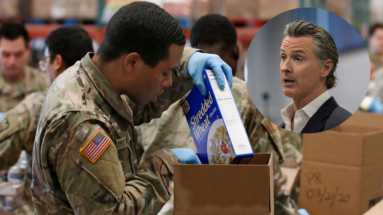 Newsom to send California National Guard to help food banks. - Daily ...