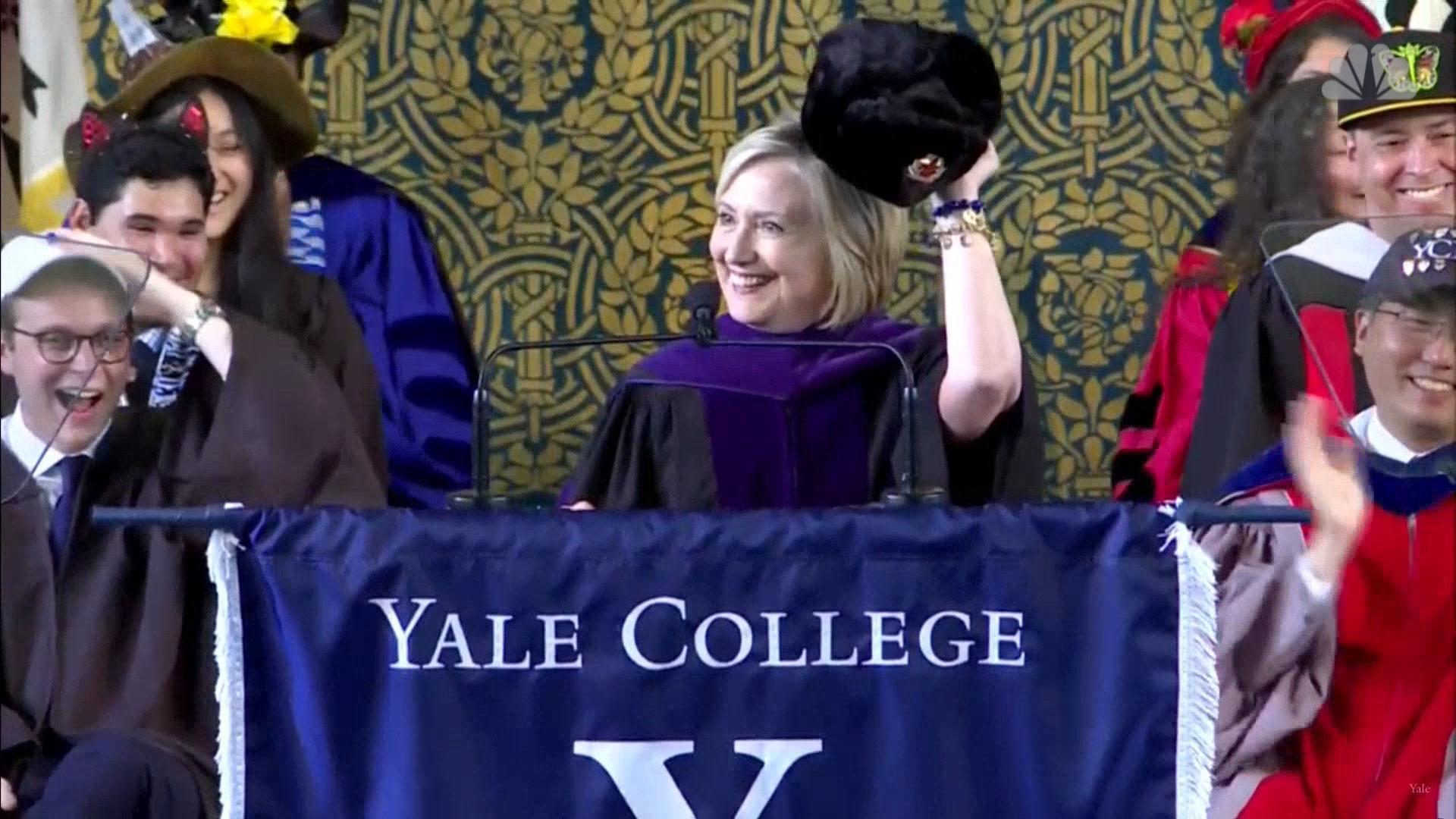 Hillary Clinton Hilariously Spoofs Trump In Yale Address. - Daily ...